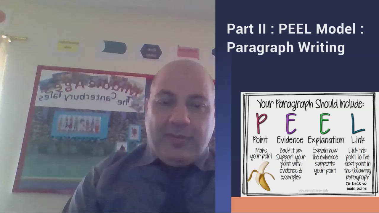 Part II : PEEL Model : Paragraph Writing by Teacher MAS on Prezi Video