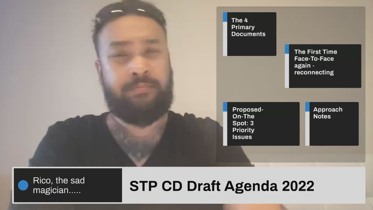 STP CD Draft Agenda 2022 by Rico Gustav on Prezi Video