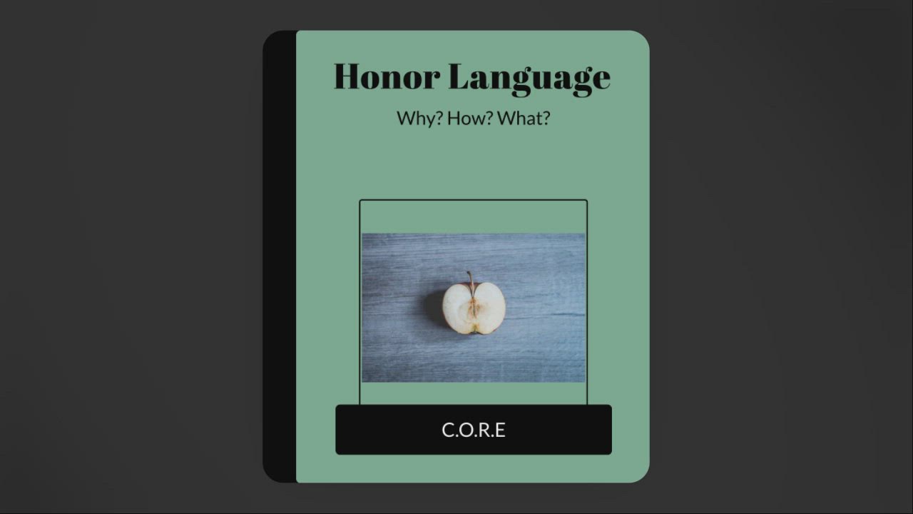 HONOR LANGUAGE by Landon Snow on Prezi Video