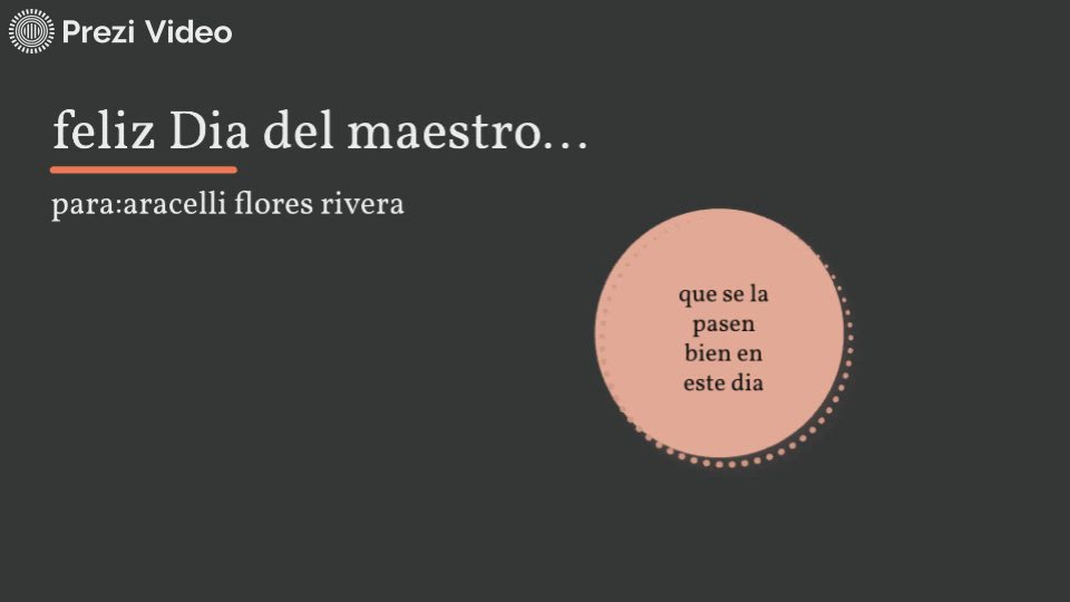 dia del maestro by VALERIA TINOCO on Prezi Video