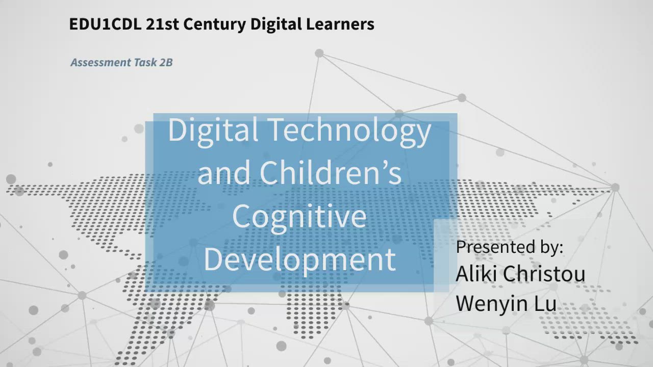 Digital Technology and Children's cognitive development by Wenyin Lu on ...