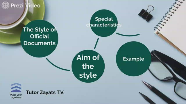 The style of official documents by Tatyana Zayats on Prezi Video