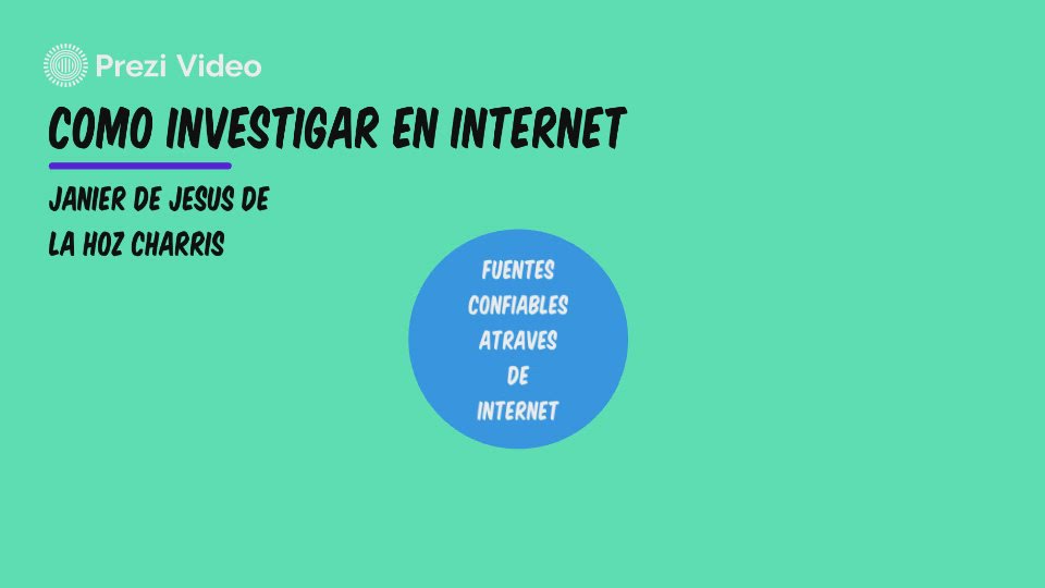 Como investigar en internet by TJanier Delahoz on Prezi Video