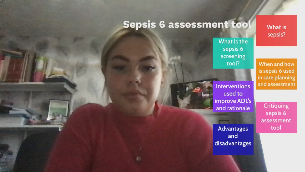 sepsis six assessment tool by Hannah Moody on Prezi Video