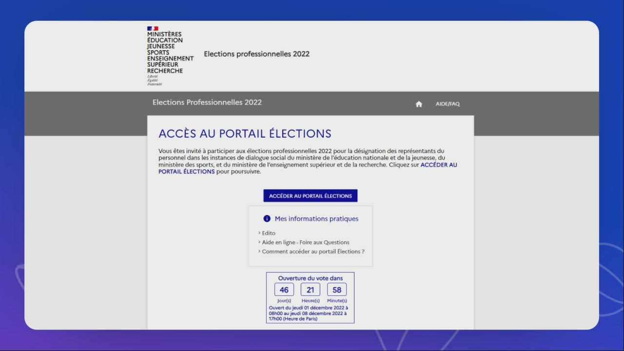 Tutoriel activation de son compte électeur (élections professionnelles ...