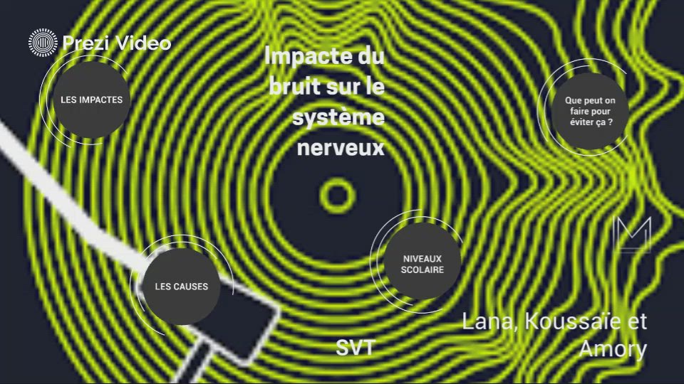 Bruit : impacte sur le système nerveux by Lana KERN on Prezi Video