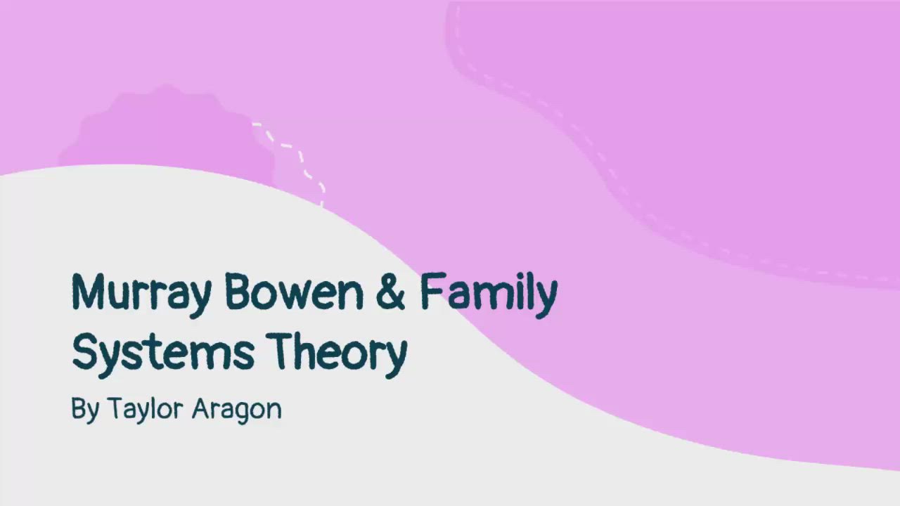 Murray Bowen & Family Systems Theory by Taylor Aragon on Prezi Video