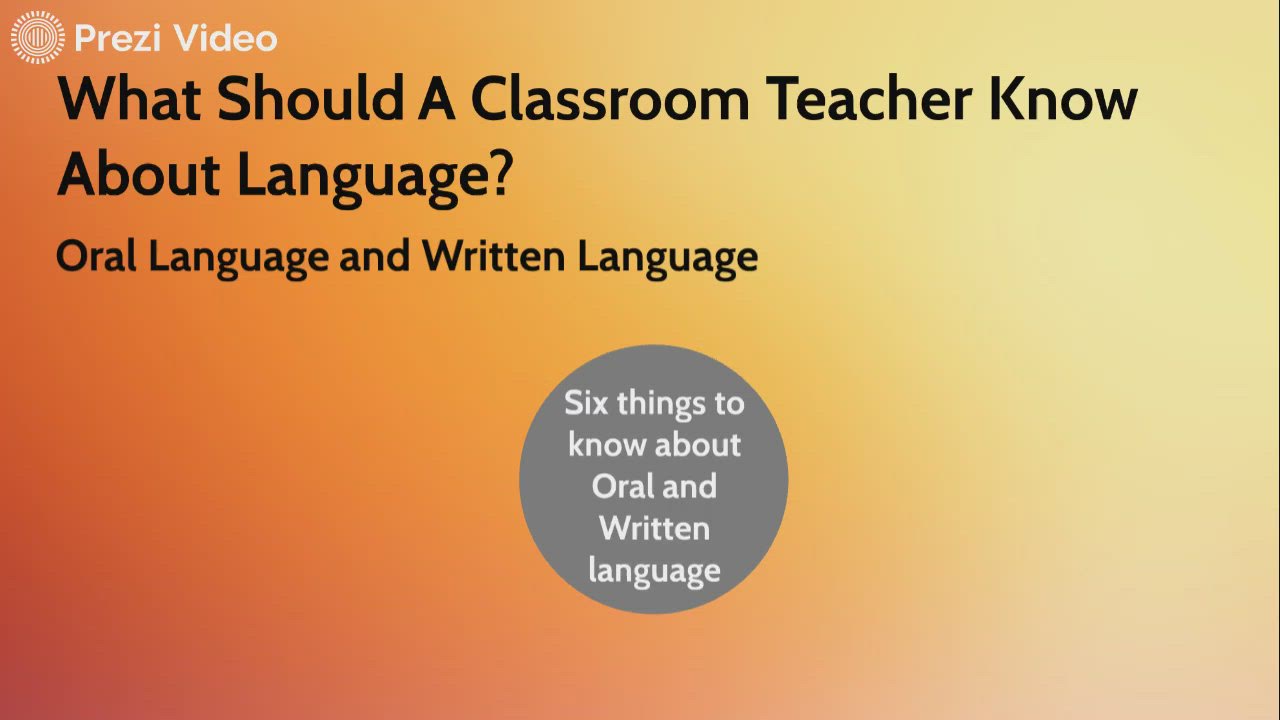 What Should Classroom Teachers Know About Language by Corey Scurry on ...