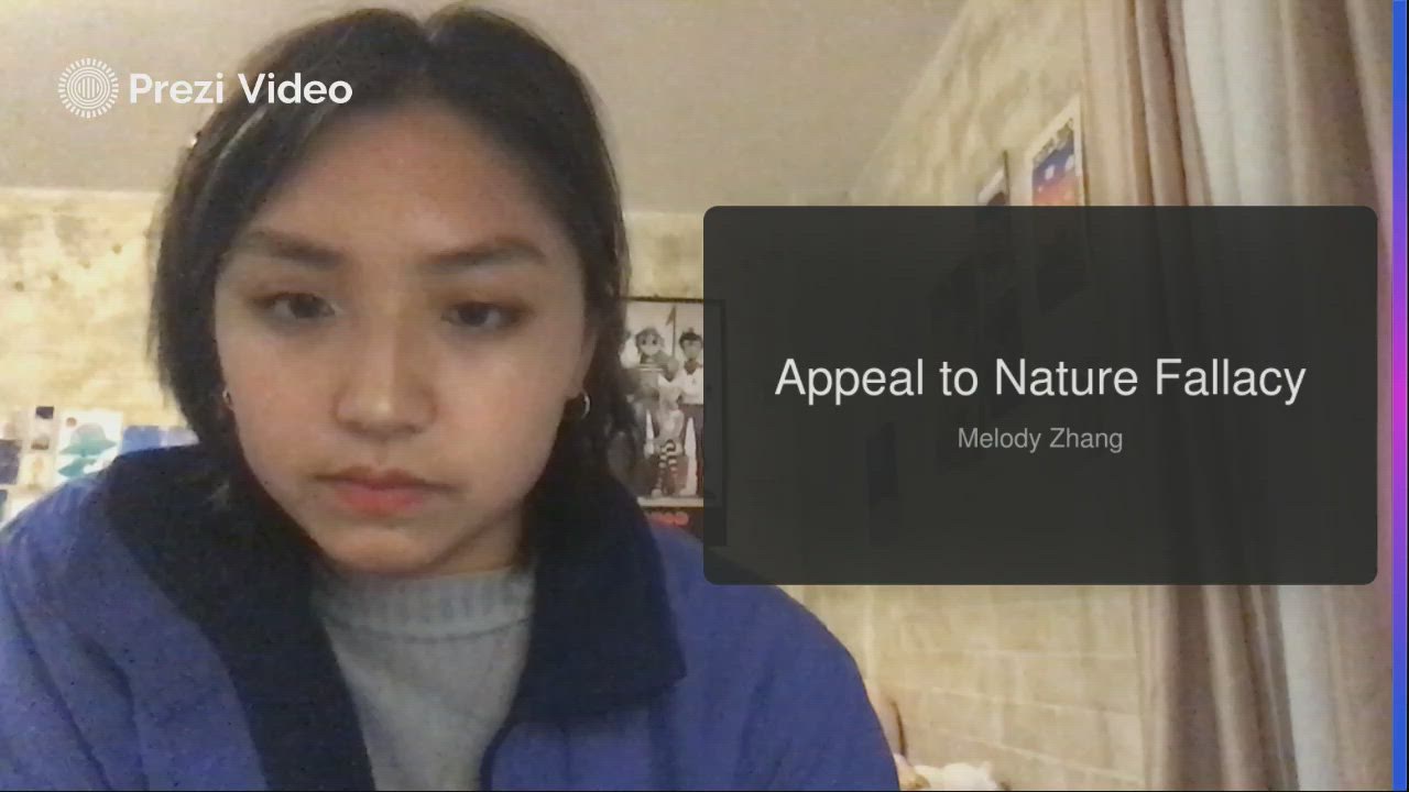 Appeal to nature fallacy by Melody Zhang on Prezi Video