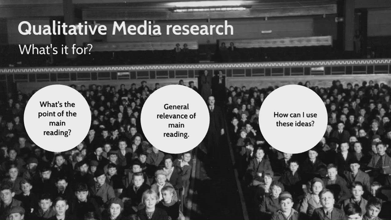 Qualitative Media research: What is it for? by Andy Ruddock on Prezi Video