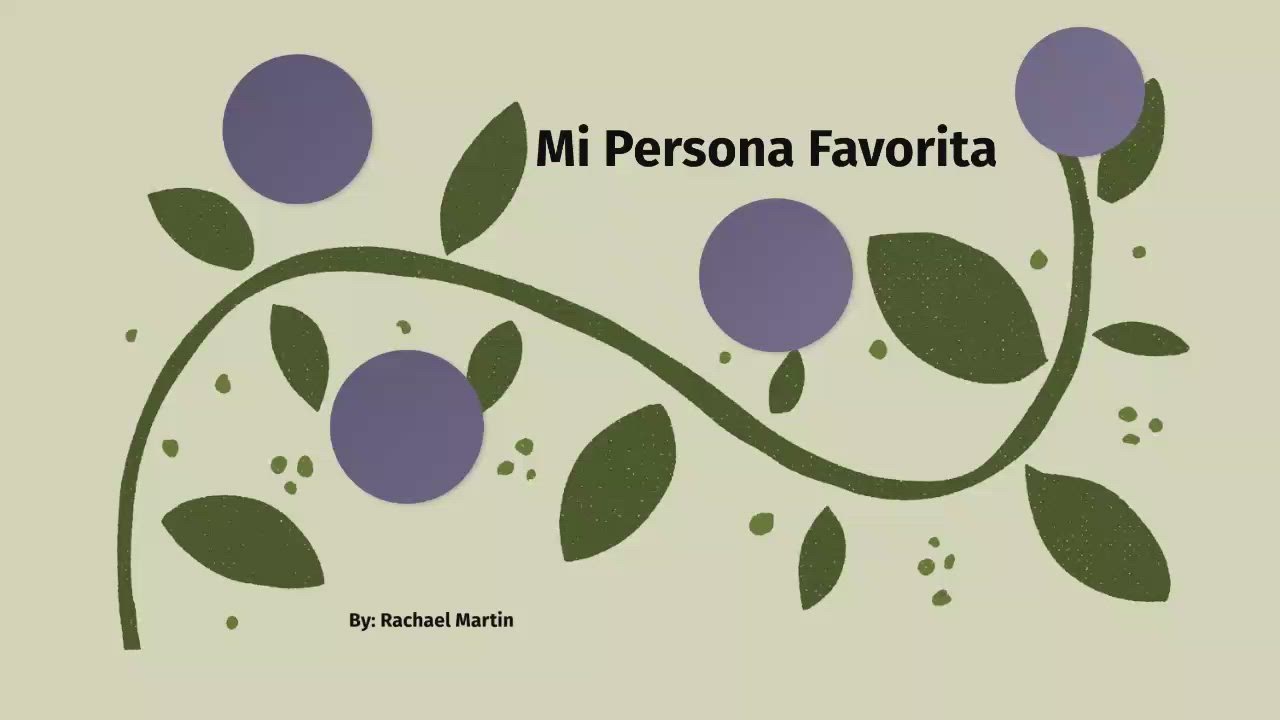 Mi Persona Favorita by Rachael Martin on Prezi Video