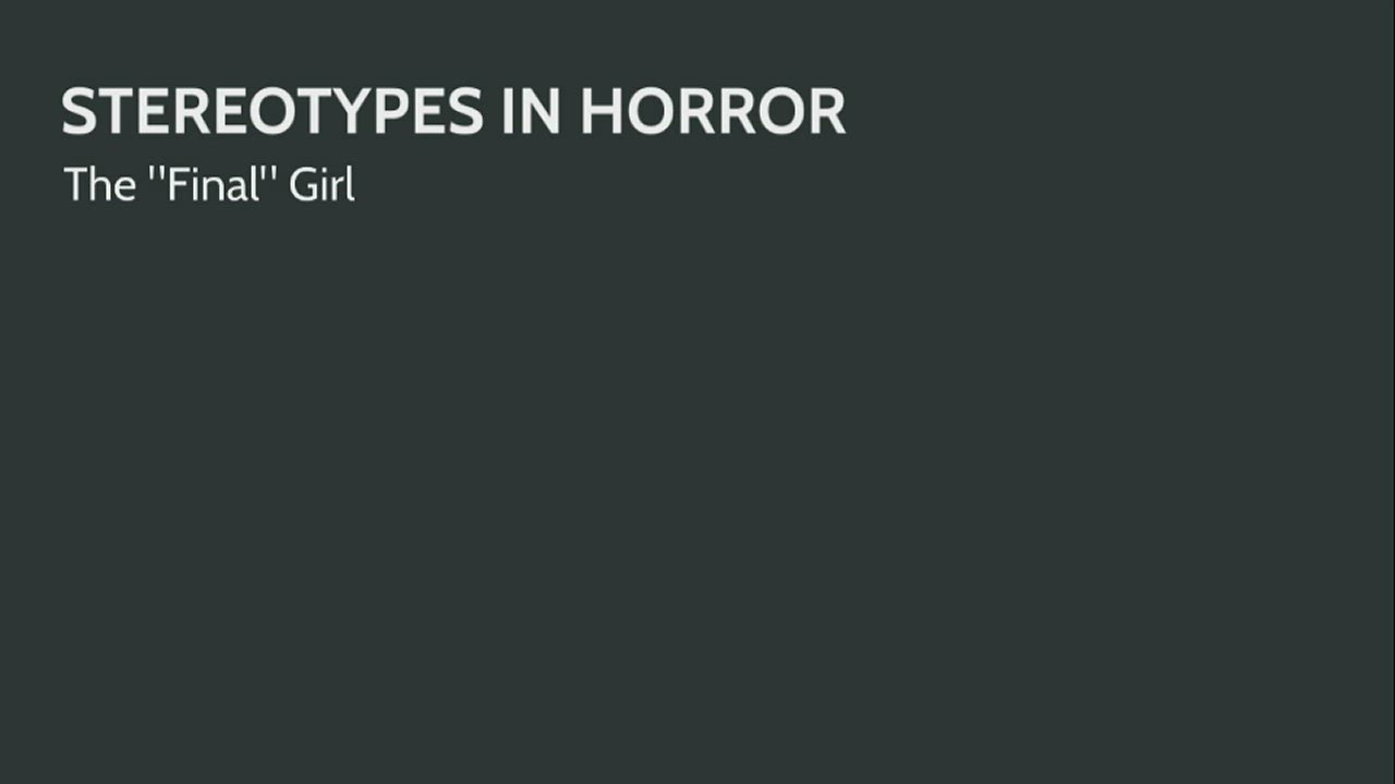 Stereotypes In Horror Films by Lexxie Wyatt on Prezi Video