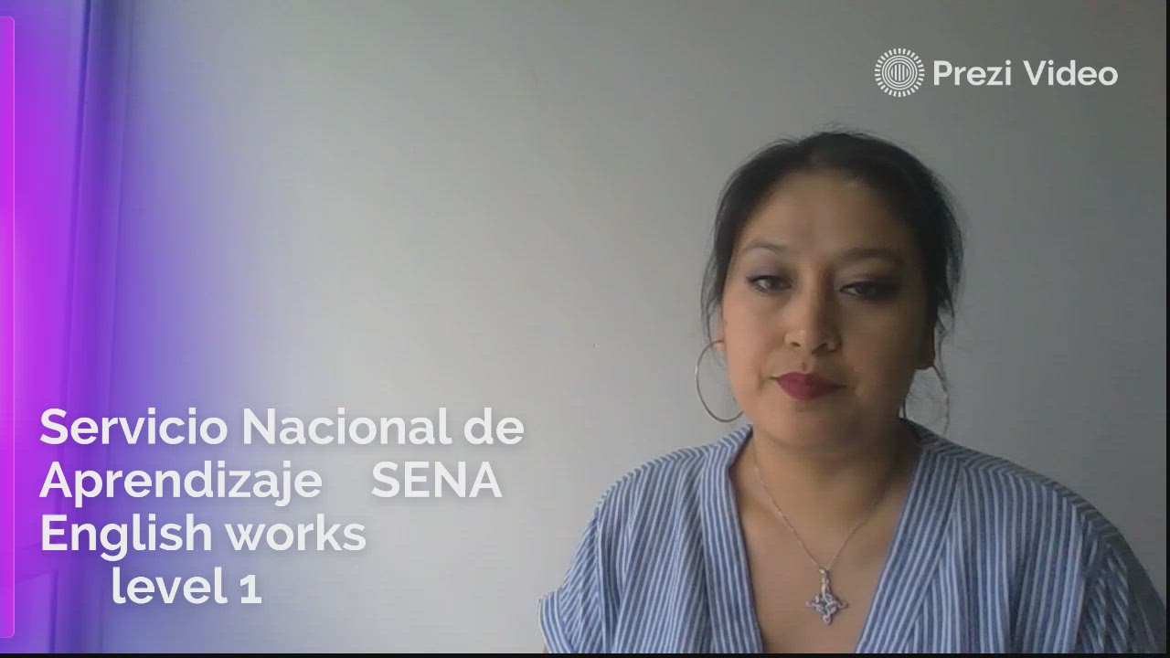 Servicio Nacional de Aprendizaje, SENA English works - level 1 by ...
