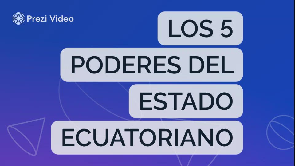 LOS 5 PODERES DEL ESTADO ECUATORIANO by Santiago Paredes on Prezi Video