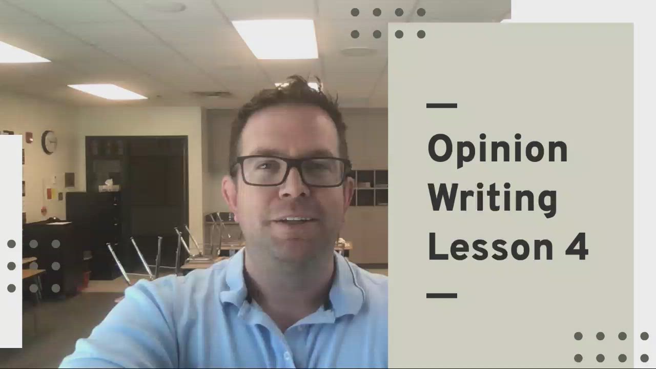 Opinion Writing Lesson 4 By Robert Molloy On Prezi Video