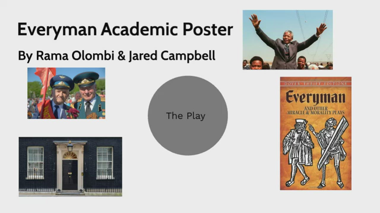 Everyman Academic Poster by jared campbell on Prezi Video