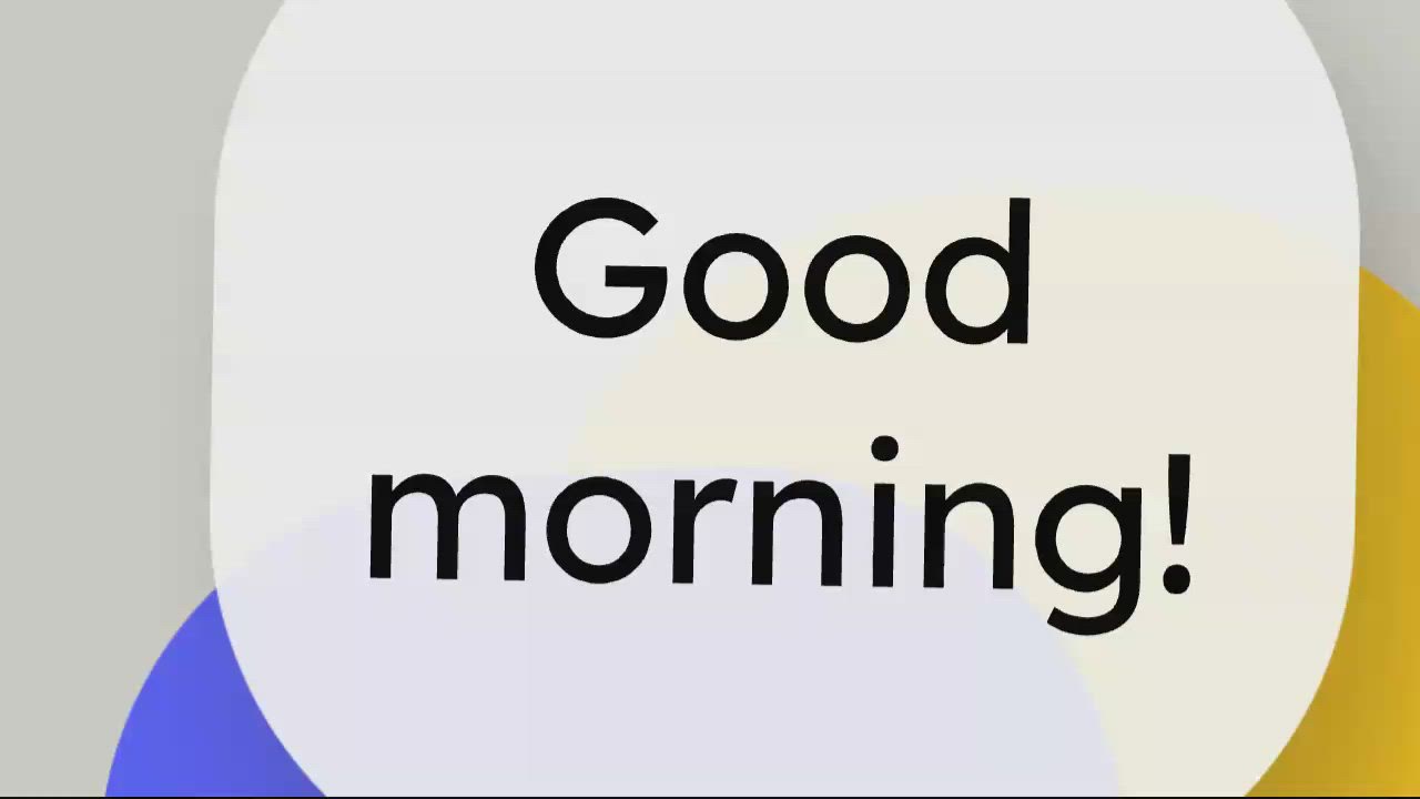 Good morning! by Laura Dallow on Prezi Video