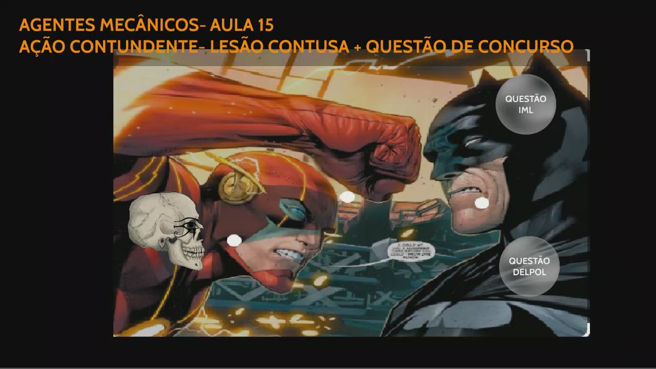 AGENTES MECÂNICOS AÇÃO CONTUNDENTE- LESÃO CONTUSA QUESTÃO DE CONCURSO ...