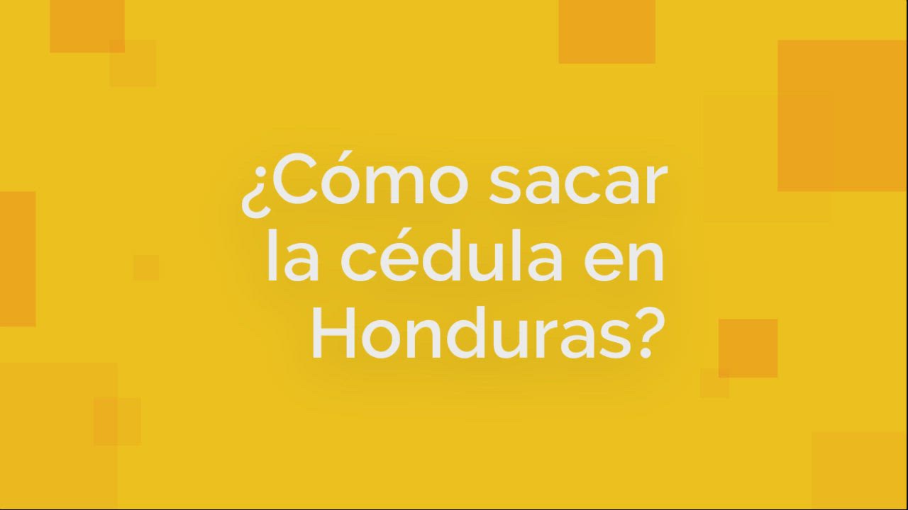 ¿Cómo sacar la cédula en Honduras? by German Birceño on Prezi Video