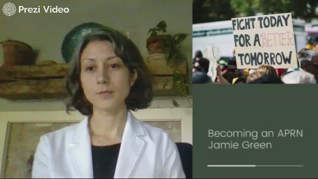 Becoming an APRN, Jamie Green by Jamie Green on Prezi Video