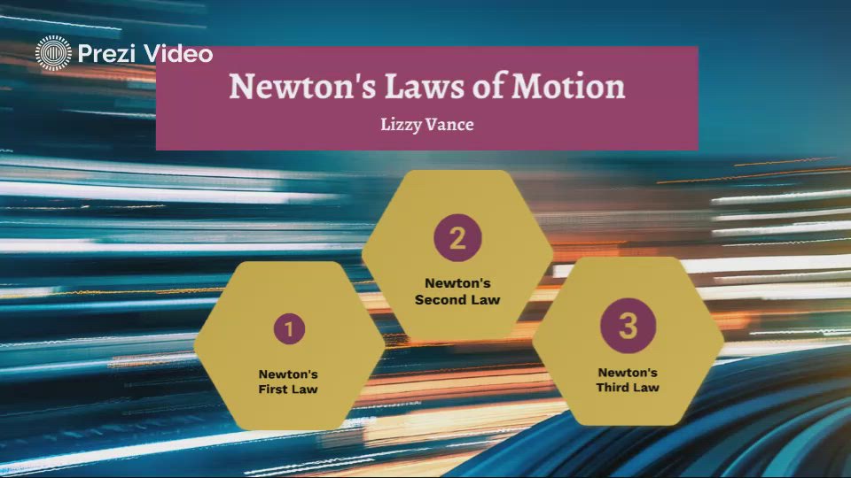 Newtons Laws Project by Elizabeth Vance on Prezi Video