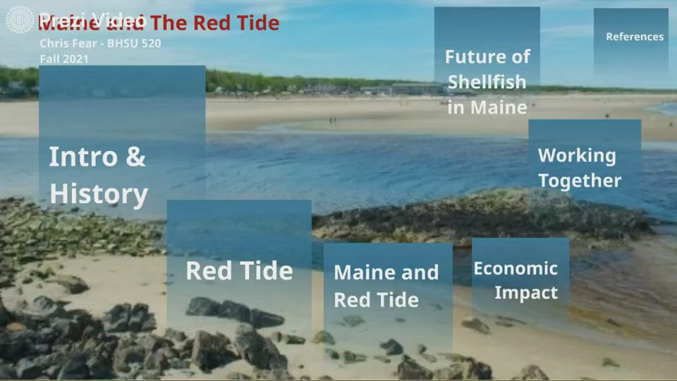 Final Project Red Tide 2- Maine Coast by Christine Fear on Prezi Video