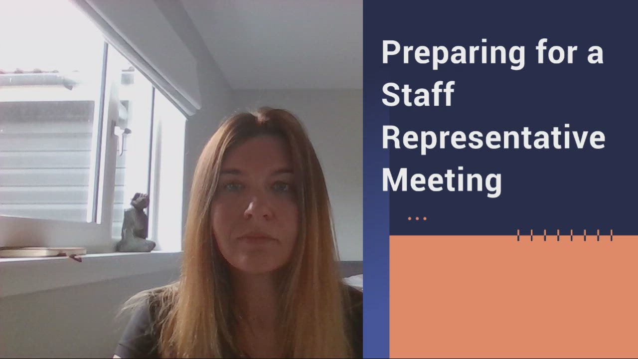 Preparing for a Staff Representative Meeting by Gary McLean on Prezi Video