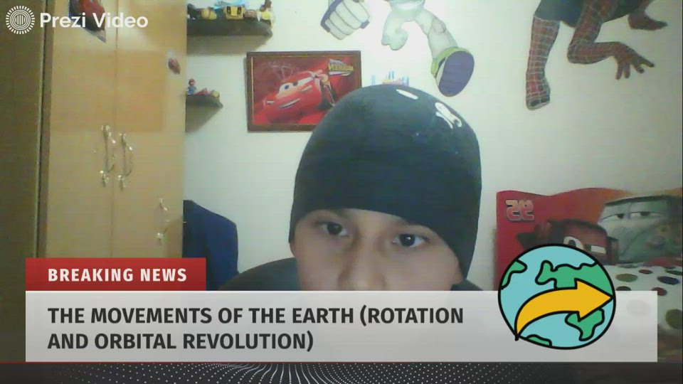 the movements of the earth (rotation and orbital revolution) by ...