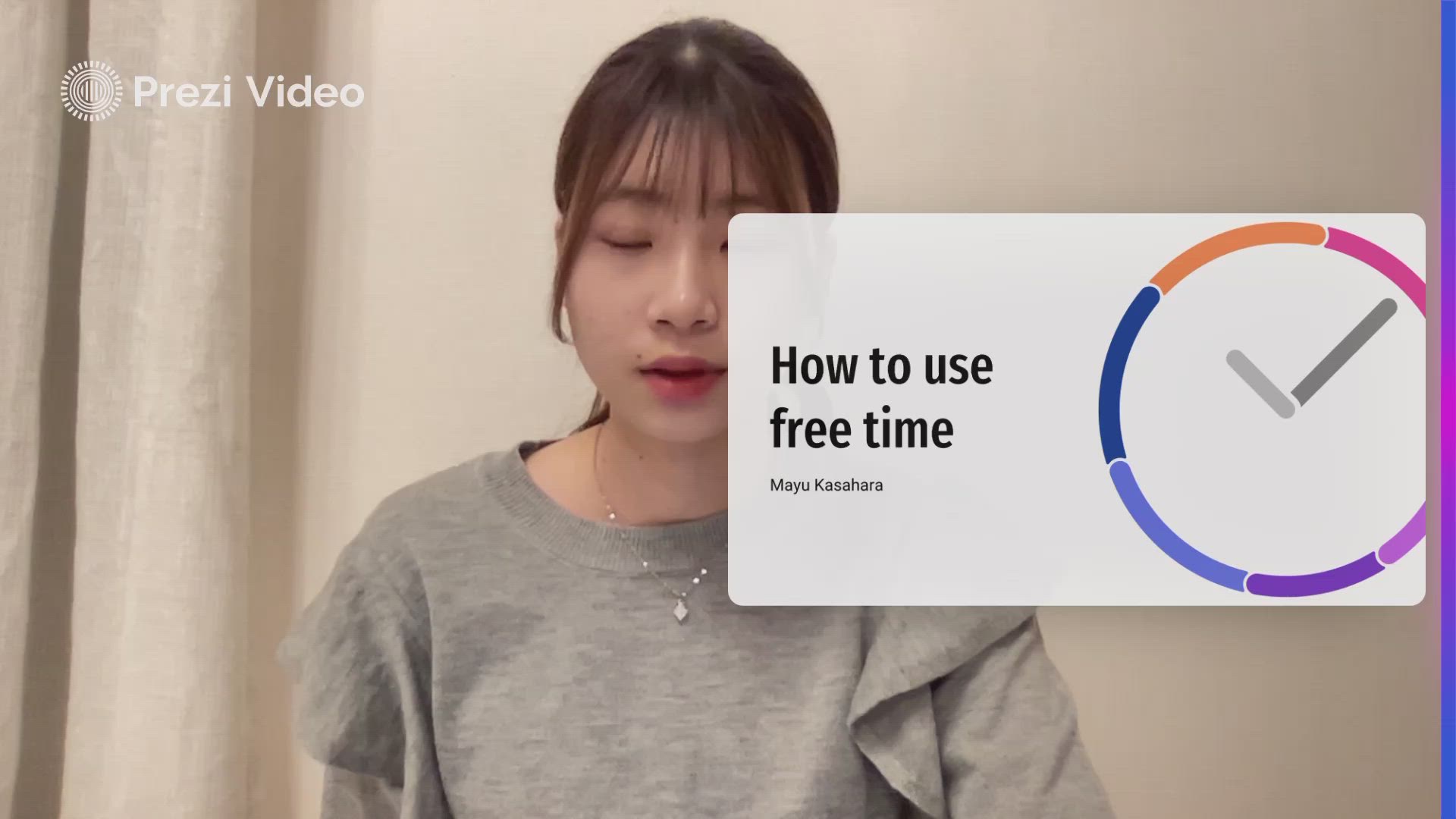 how to use free time by Mayu Kasahara on Prezi Video