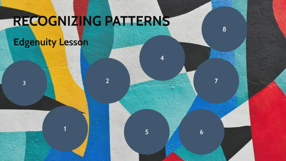 RECOGNIZING PATTERNS by Dyann Jansen on Prezi Video