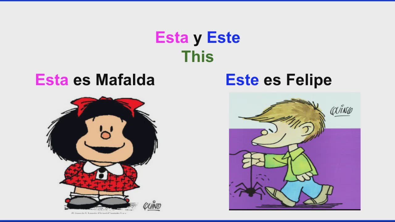 P6 Spanish 4A Mafalda y Felipe by Maricela Taylor on Prezi Video
