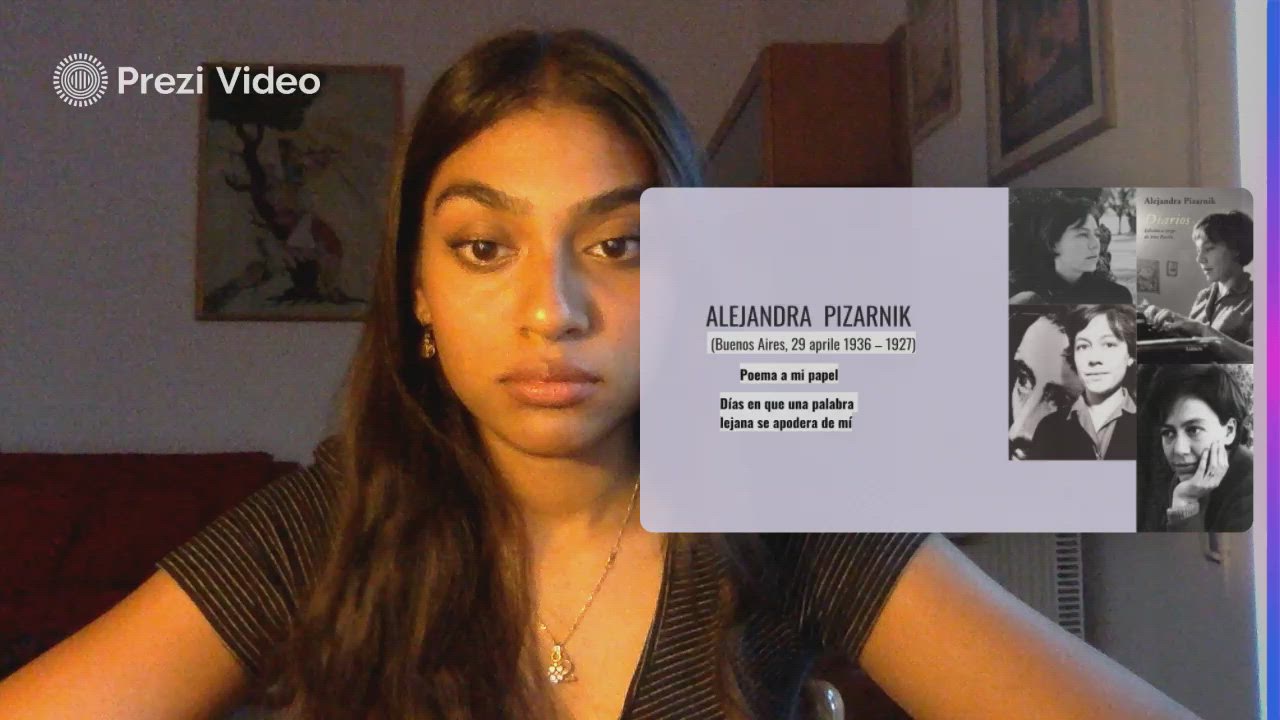 Alejandra Pizarnik by Sara Ramasamy on Prezi Video