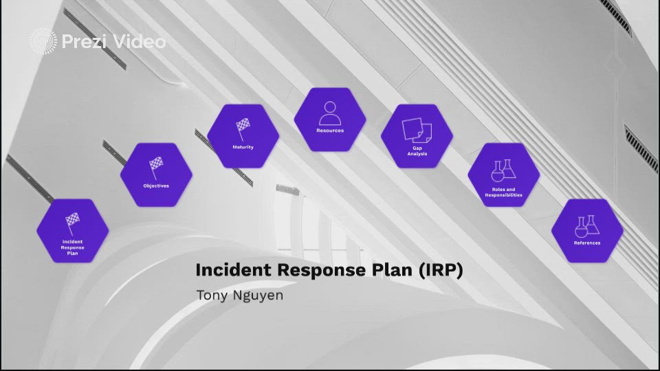 Incident Response Plan (IRP) by Tony Nguyen on Prezi Video