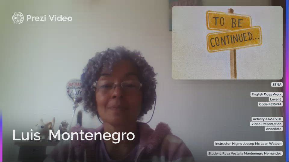 EDW8 Activity AA2-EV01 Anecdote. (Code 2815744) Rosa Montenegro by Luis ...