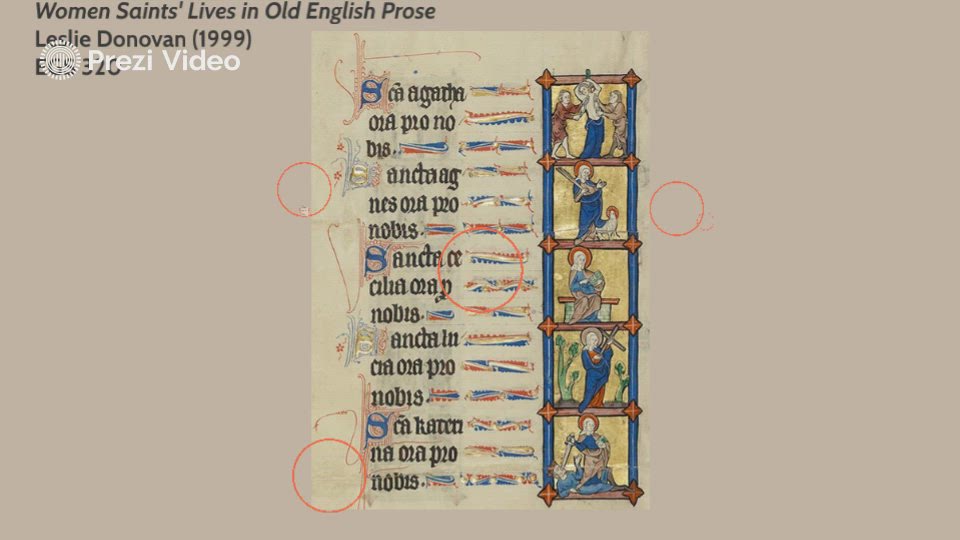 Copy of Women Saints' Lives in Old English Prose by Tory Pearman on ...