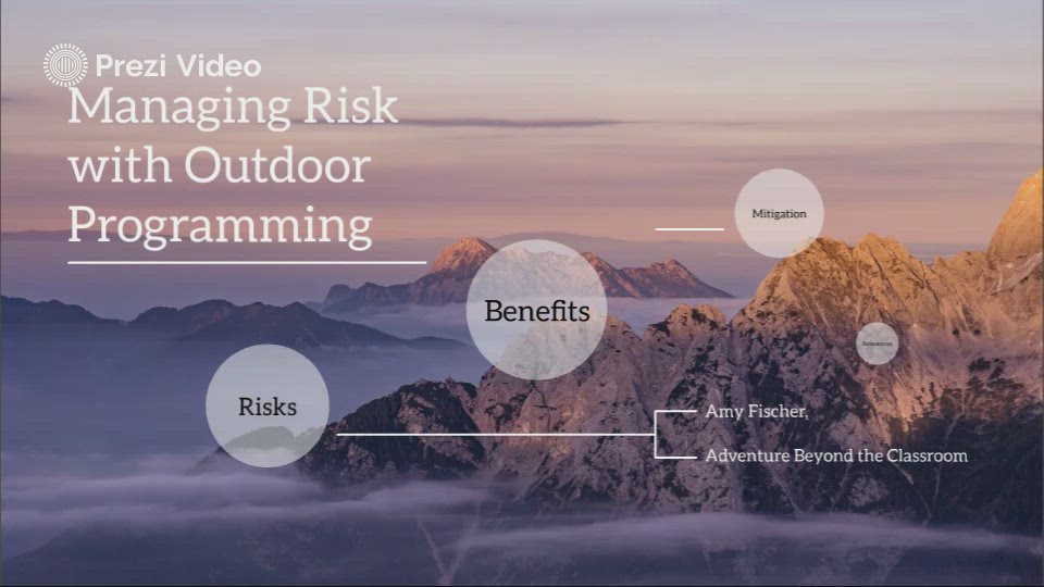 Managing Risk Through Outdoor Programming by Amy Fischer on Prezi Video