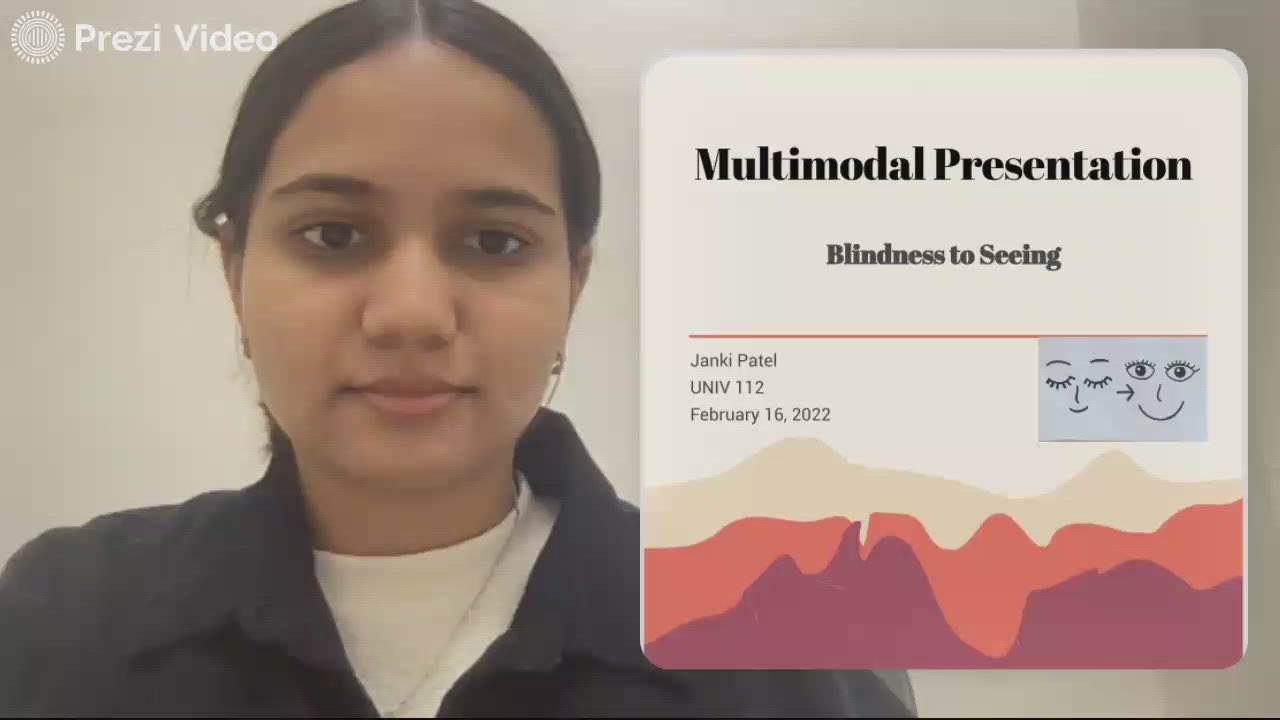 Multimodal Presentation by Janki Patel on Prezi Video