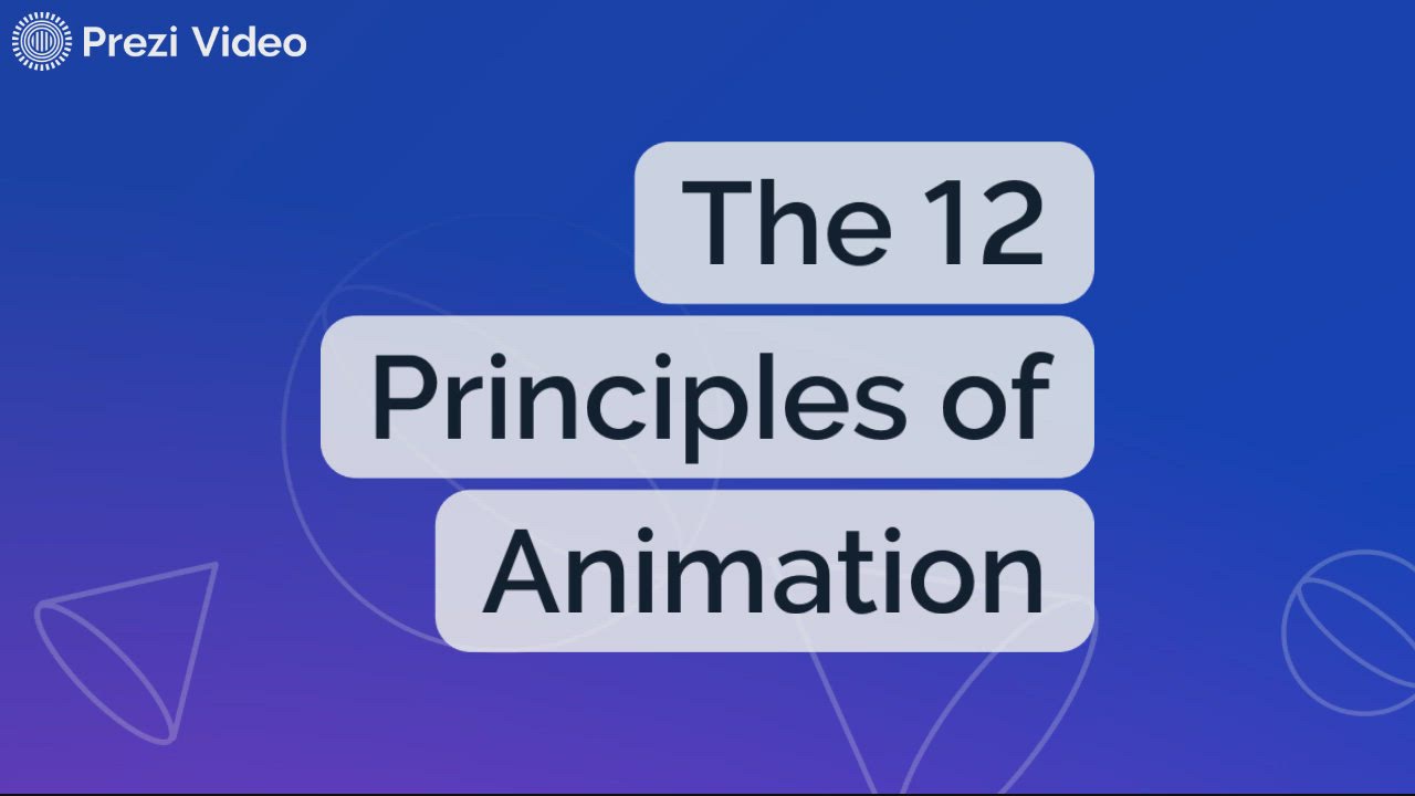 The 12 Principles of Animation by Lawrence Espineli on Prezi Video