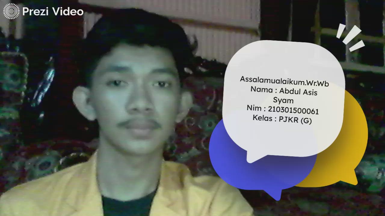 Assalamualaikum.Wr.Wb Nama : Abdul Asis Syam Nim : 210301500061 Kelas : PJKR (G) by Abdul Asis ...