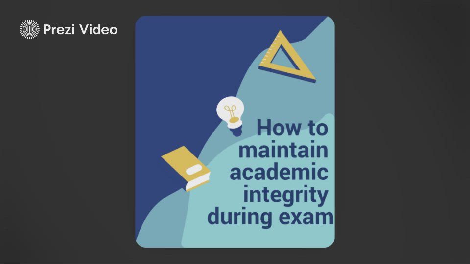 Maintaining academic integrity during exam by Sharmistha Bhadra on ...