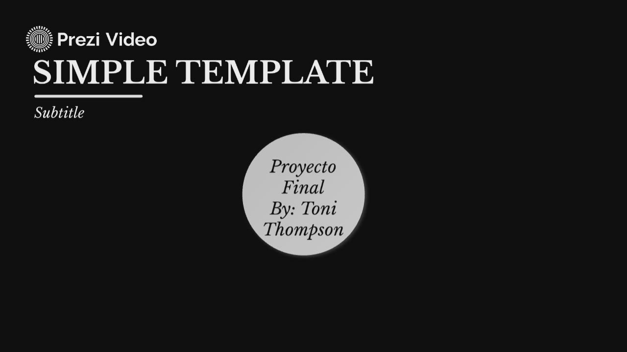 Proyecto Final De Espanol Uno by Toni Thompson on Prezi Video