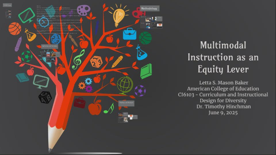 Multimodal Instruction as an Equity Lever by Letta Steward on Prezi Video