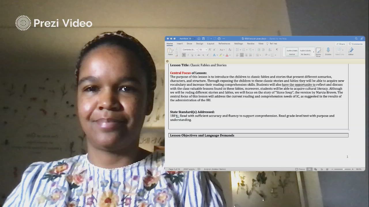 Reading Lesson Plan By Patricia De Los Santos On Prezi Video