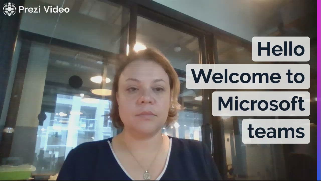 Hello Welcome to Microsoft teams by Vanessa Cortes on Prezi Video