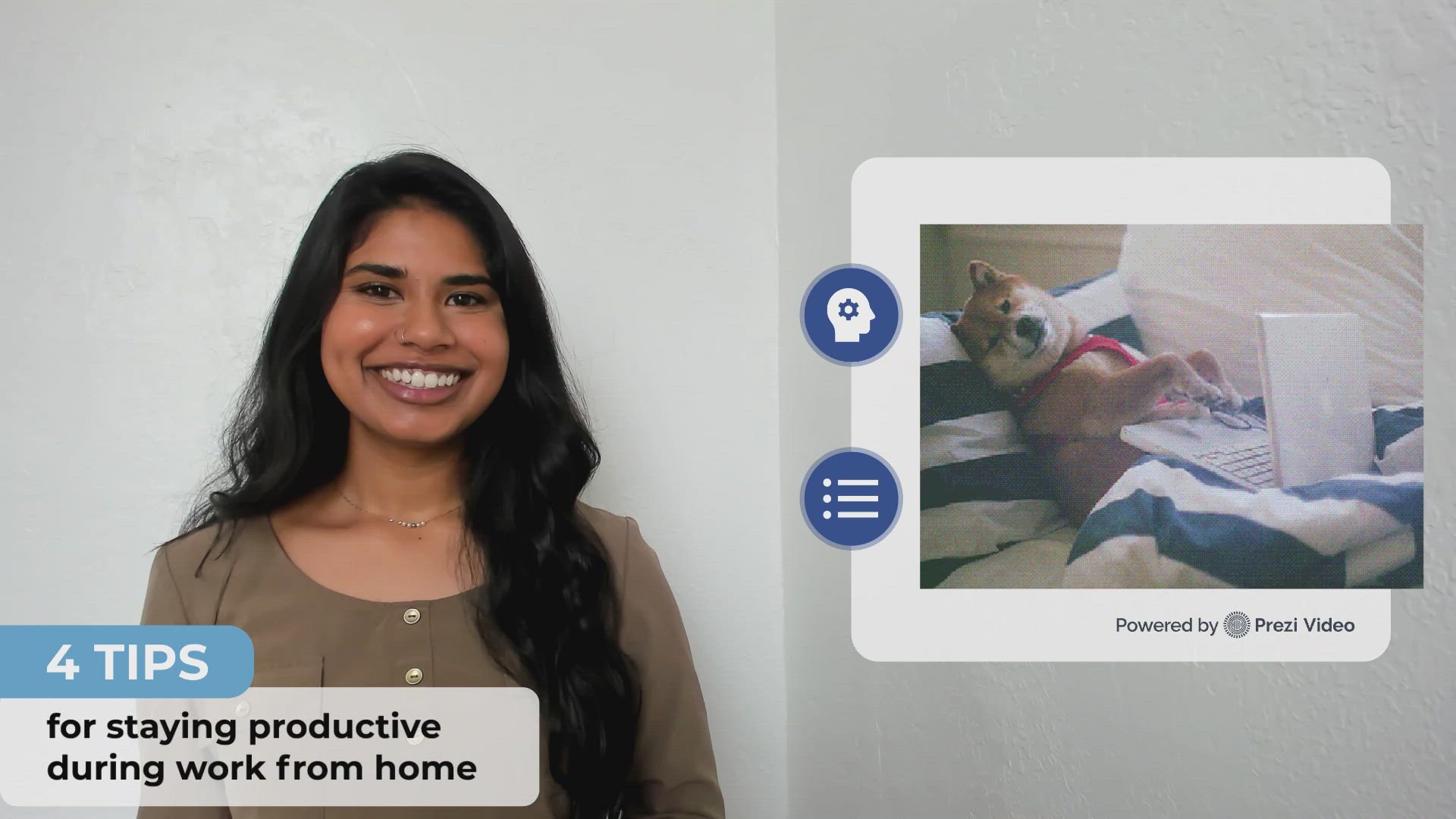 4 tips for staying productive during work from home by Naba Ahmed on Prezi Video