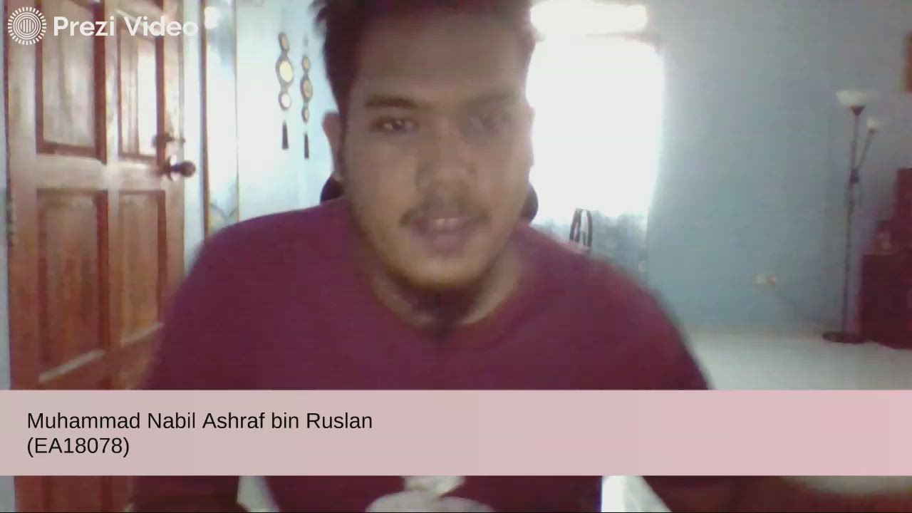 Muhammad Nabil Ashraf bin Ruslan (EA18078) by Muhammad Nabil Ashraf on Prezi Video