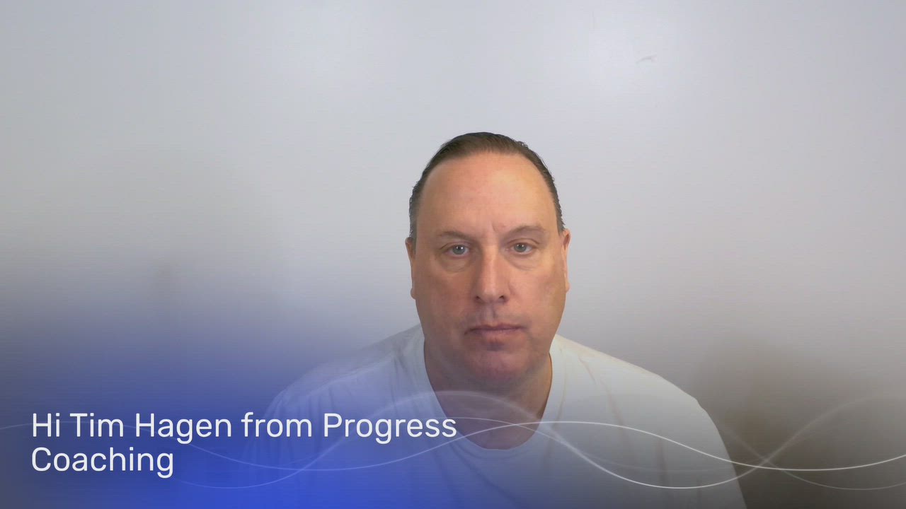 Hi Tim Hagen from Progress Coaching by Tim Hagen on Prezi Video