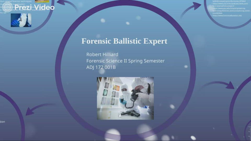 Forensic Ballistics Expert by Robert Hilliard on Prezi Video