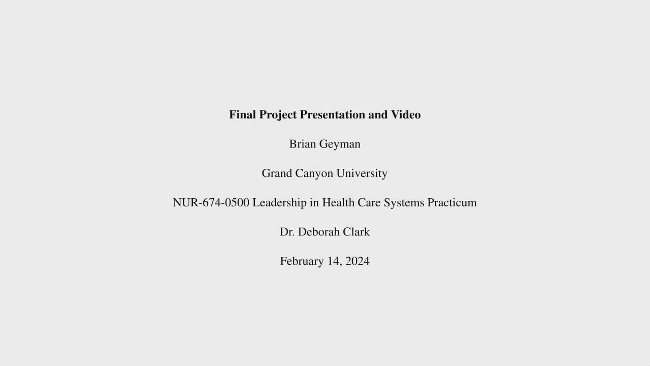 BG Final Project Presentation GCU by Brian Geyman on Prezi Video