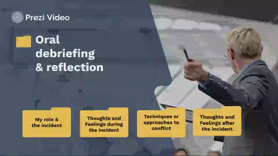 Oral debriefing & reflection by Ariane Marak on Prezi Video